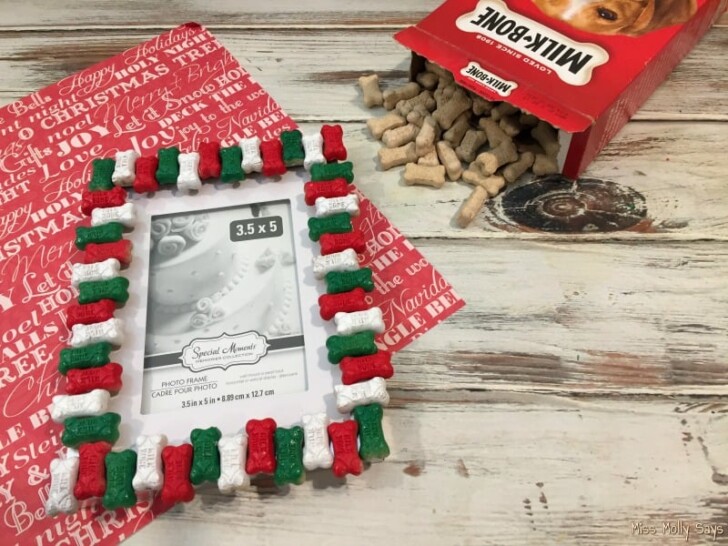 DIY Dog Bone Picture Frame- Perfect Christmas Gift for Pet Lovers
