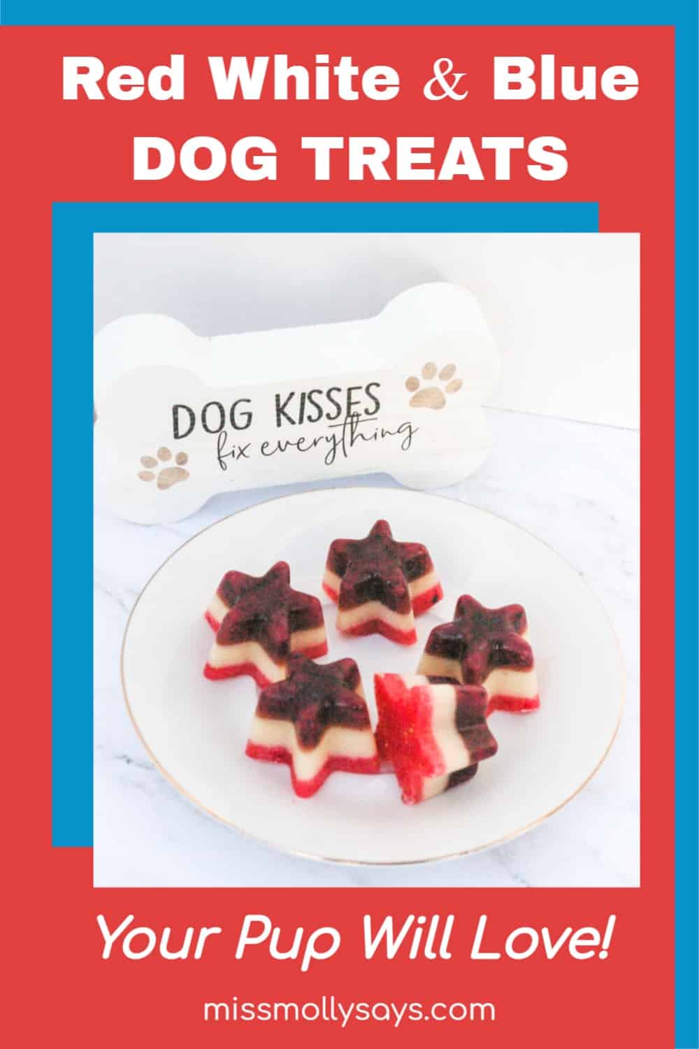 Frozen Red White & Blue Dog Treats Your Pup Will Love