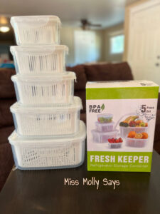 Luxear Fresh Keeper Refrigerator Storage Containers