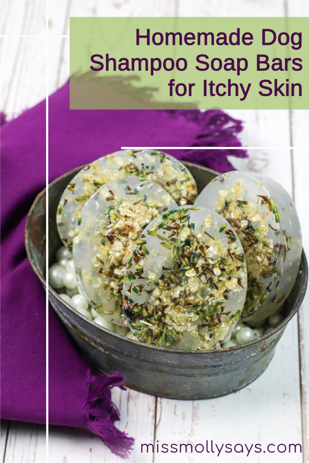 Homemade Dog Shampoo Soap Bars for Itchy Skin