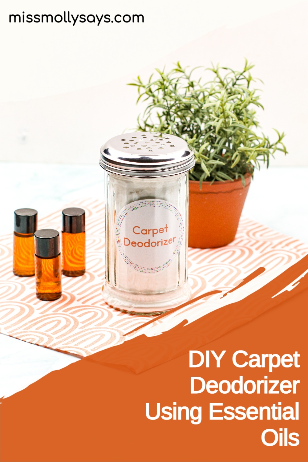 DIY Carpet Deodorizer Using Essential Oils - Miss Molly Says