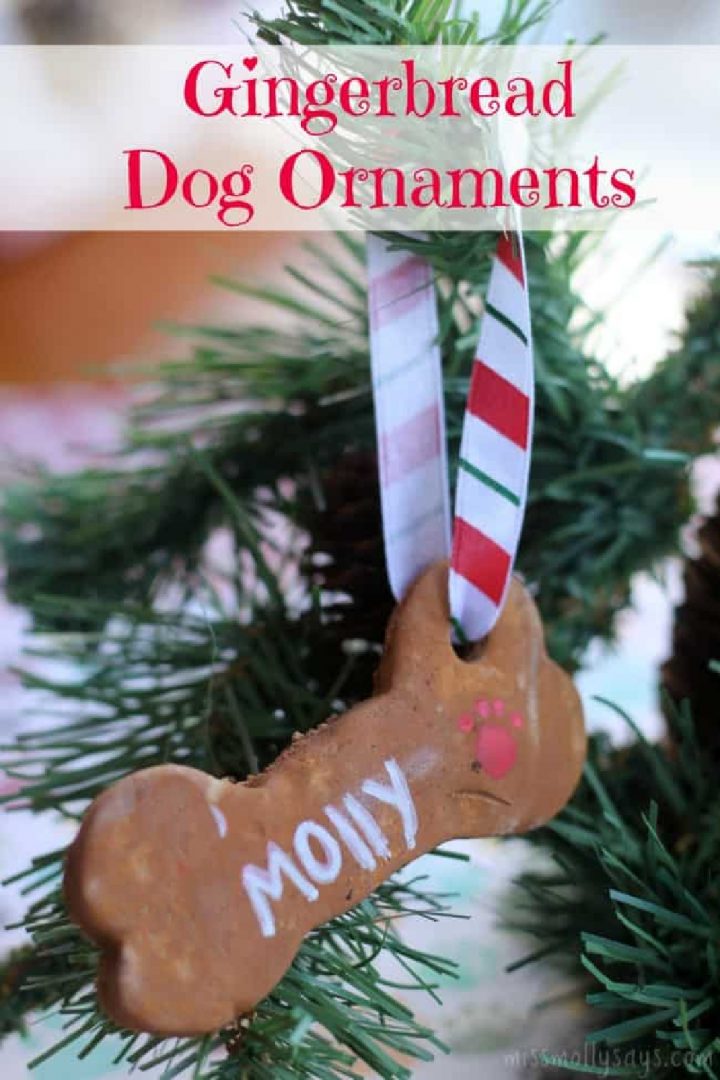 How to Make Homemade Gingerbread Dog Ornaments - Miss Molly Says