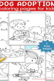 Free Cat Adoption Coloring Pages for Kids - Miss Molly Says