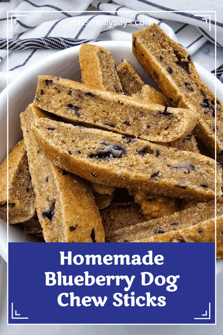Homemade Blueberry Dog Chew Sticks Recipe - Miss Molly Says